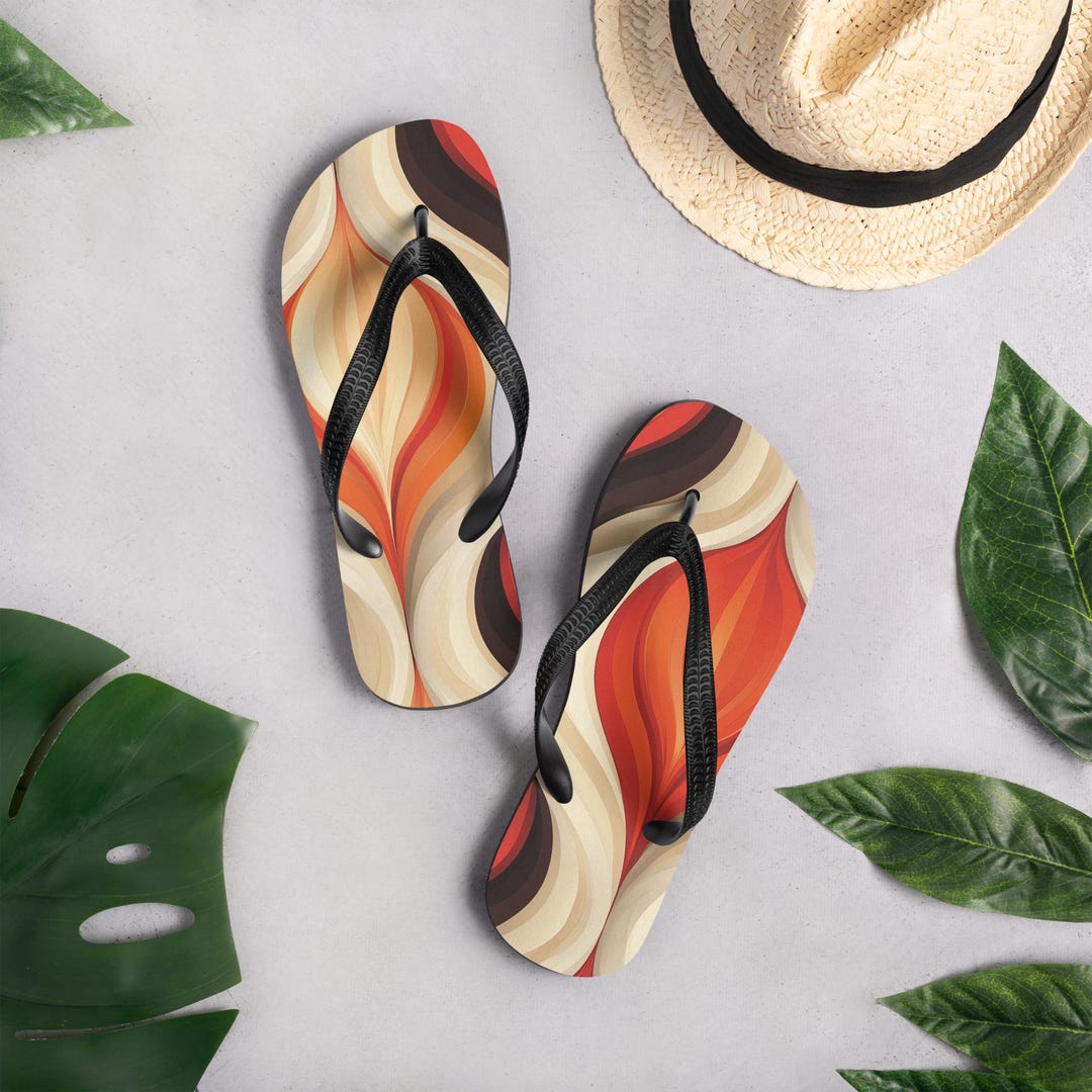 Ember Waves Flip-flops - Etsy