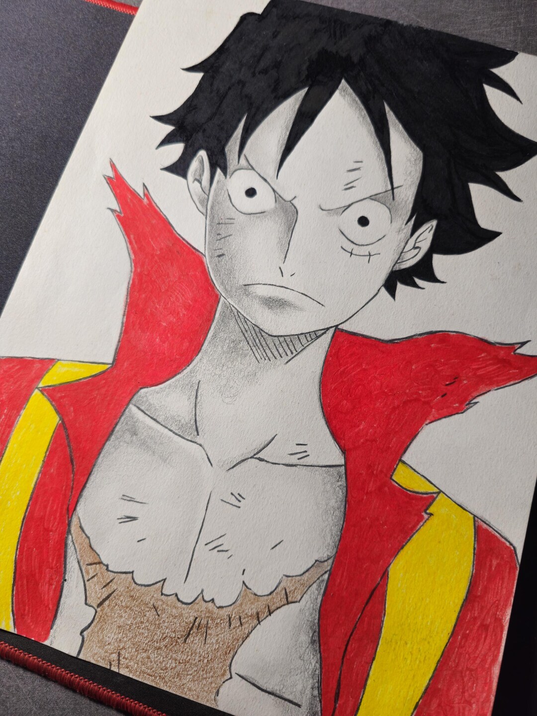 MONKEY D. LUFFY Original Art A4 Format - Etsy UK