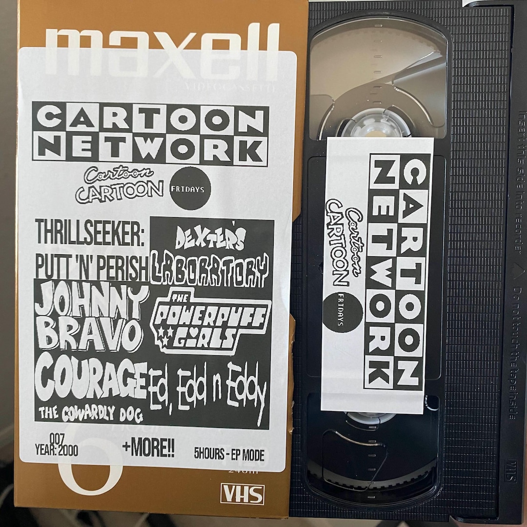 Cartoon Network 5 HOURS VHS 2000 With Commercials Sold as Vhs Blank ...
