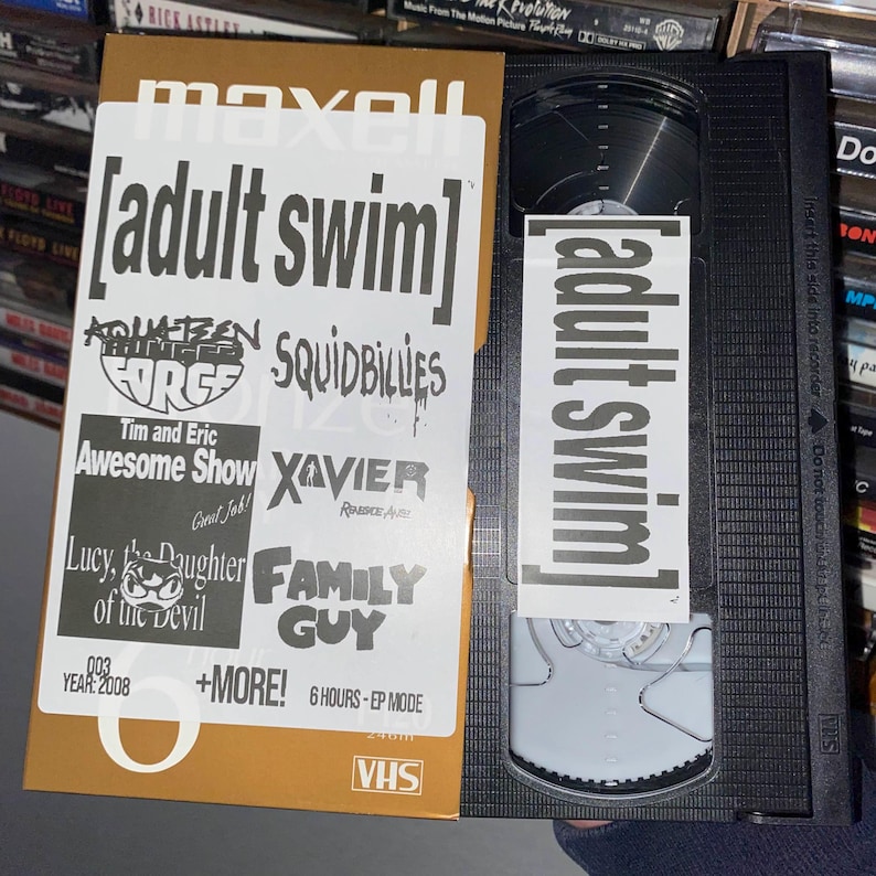 Adult Swim Cartoon Network 6 HOURS VHS 2008 With Commercials Sold as ...