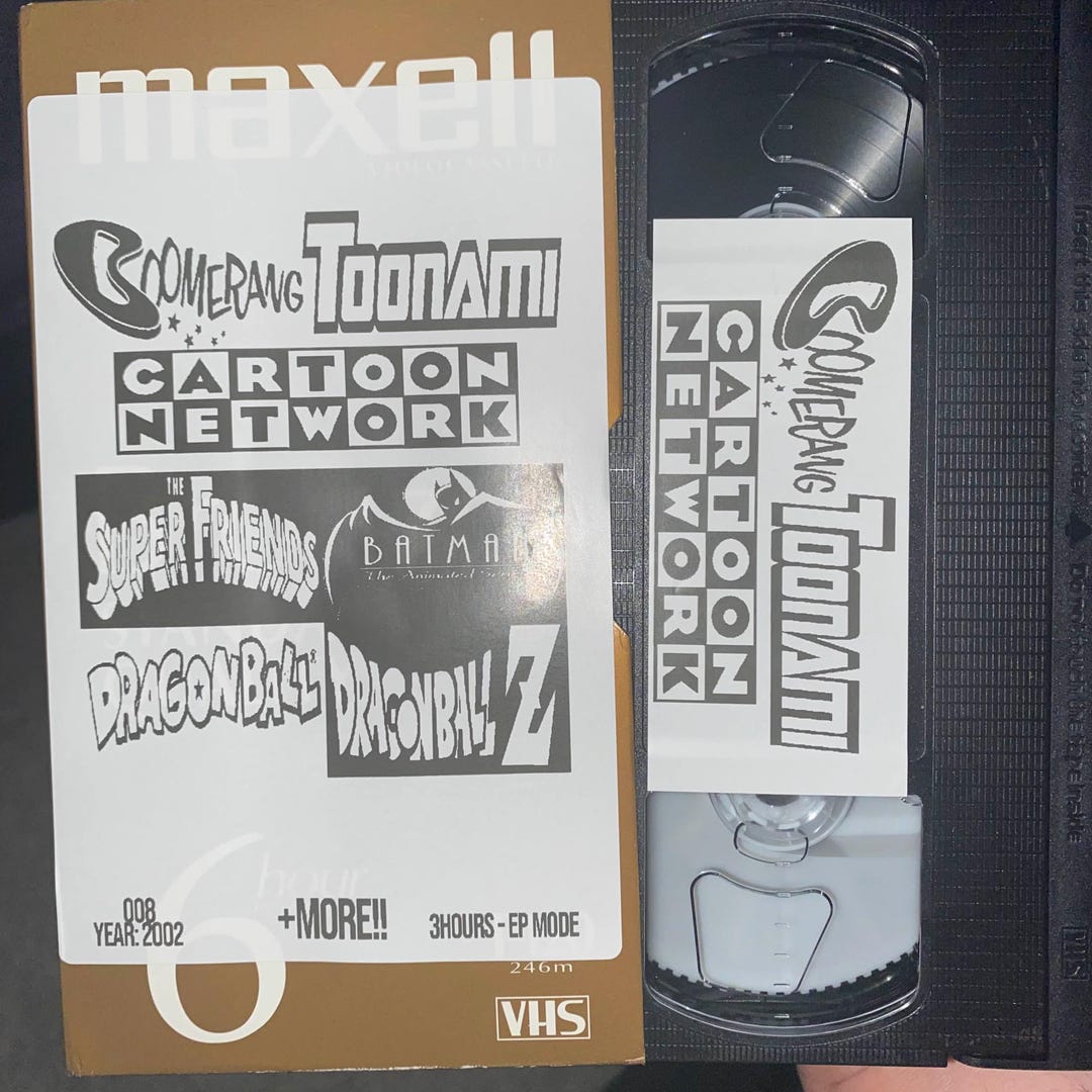 Cartoon Network 3 HOURS VHS 2002 With Commercials Sold as Vhs Blank ...