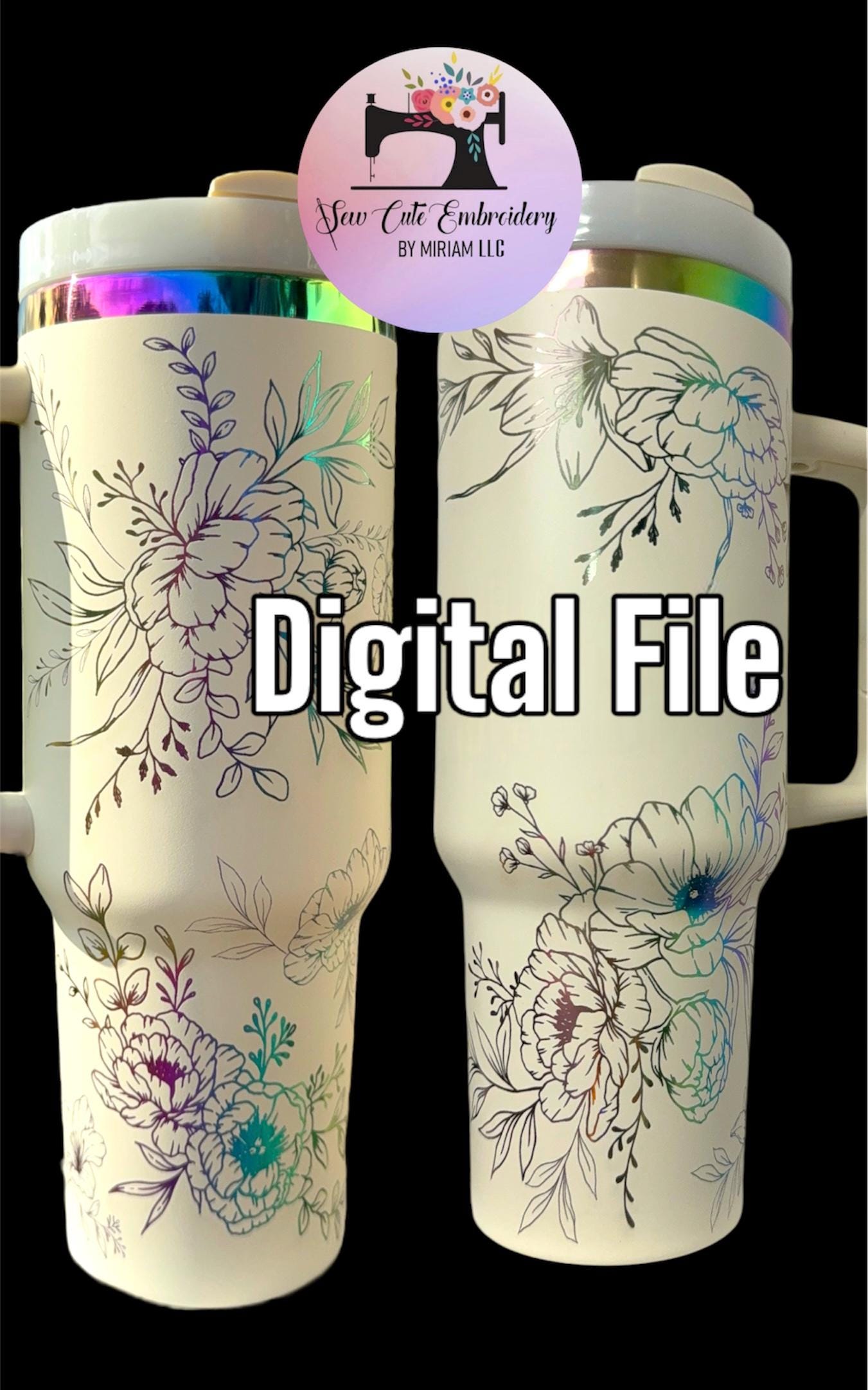 Peonies Svg Laser Engrave File * SVG * Full Wrap * Flower Wrap - Etsy