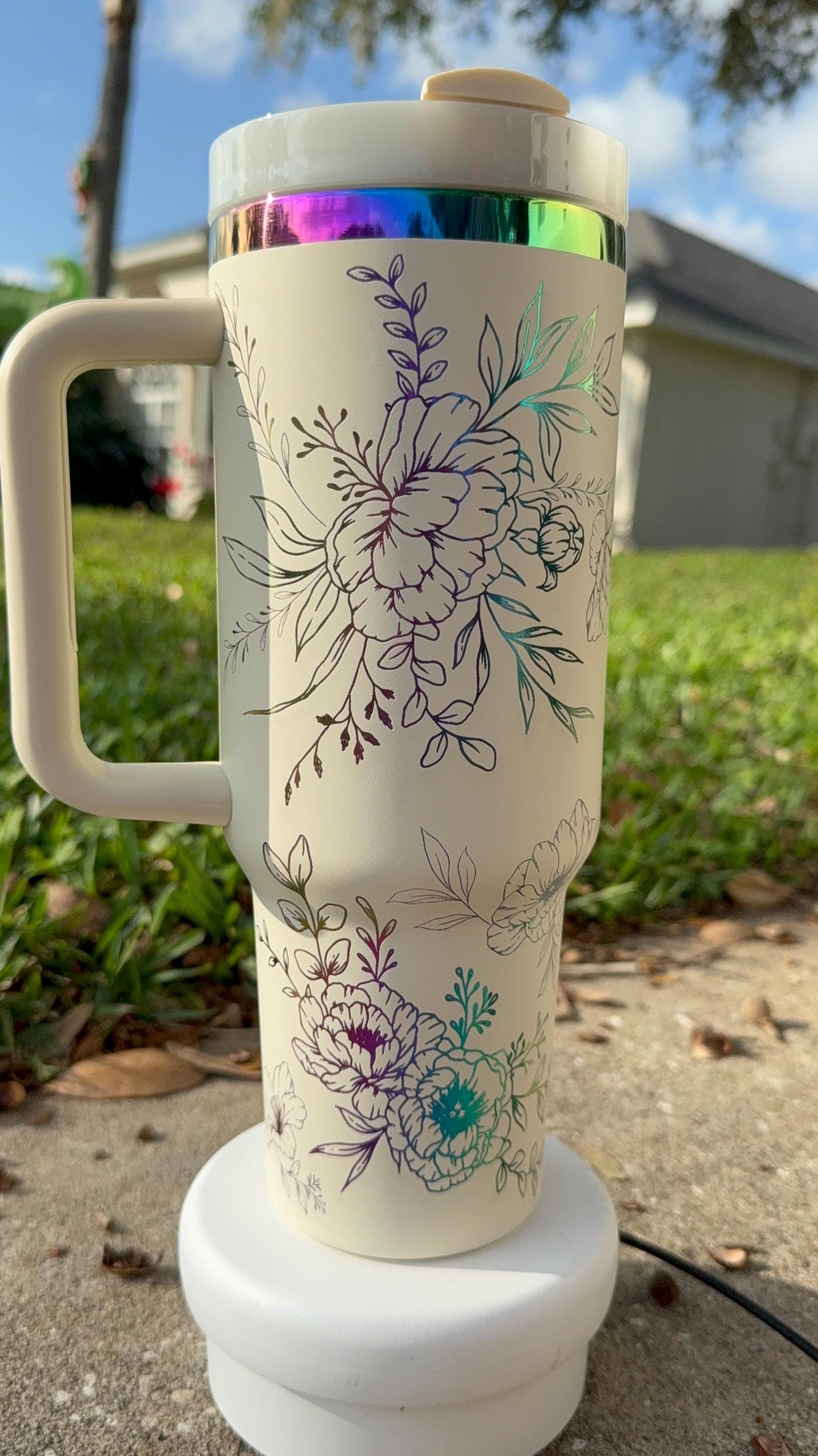 Peonies Svg Laser Engrave File * SVG * Full Wrap * Flower Wrap - Etsy