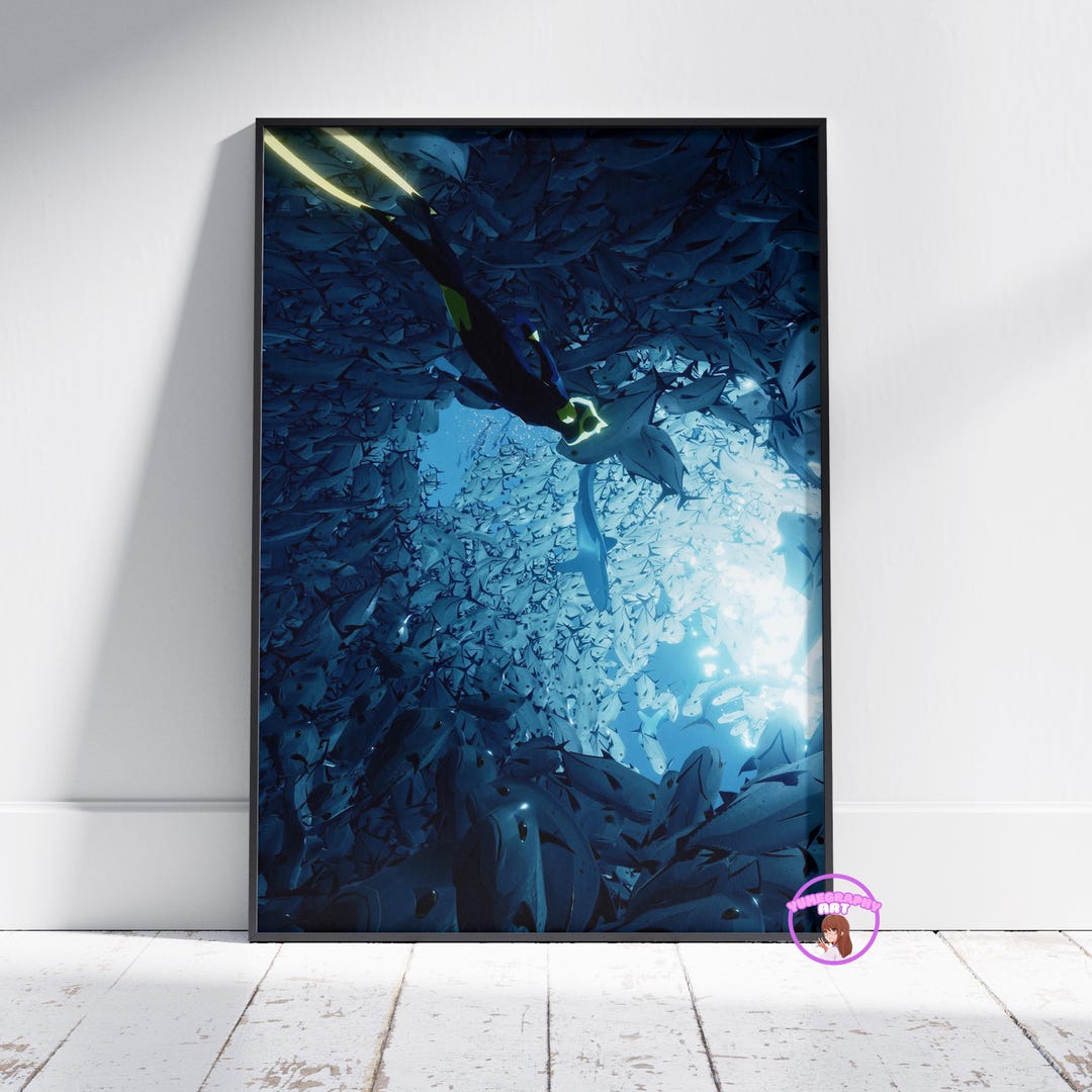 Abzu Poster the Diver Wall Art Unframed Canvas Print Game Gift Poster 2 ...