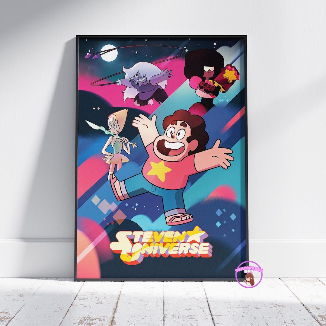 Steven Universe Poster Garnet Wall Art Unframed Canvas Print TV Show ...