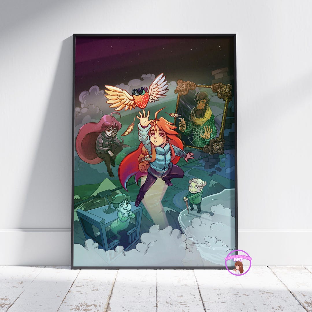 Celeste Poster Madeline Wall Art Unframed Canvas Print Game Gift Poster ...