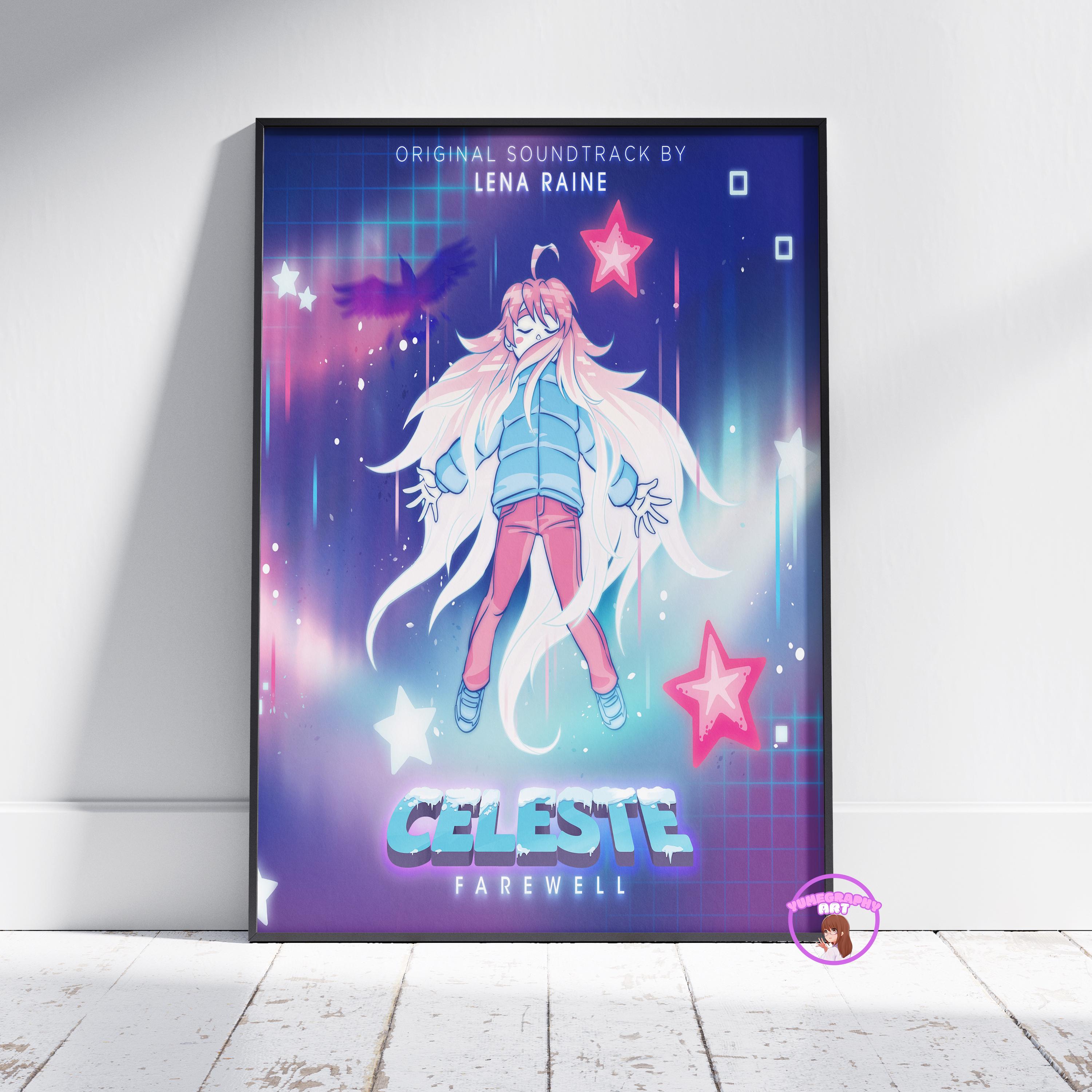 Celeste Poster Madeline Wall Art Unframed Canvas Print Game Gift Poster ...