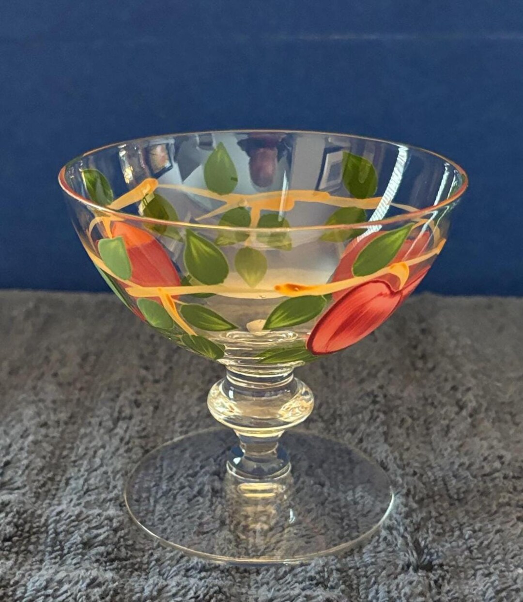 Vintage Franciscan Imperial Glass China Apple Sherbert/desert Glasses ...