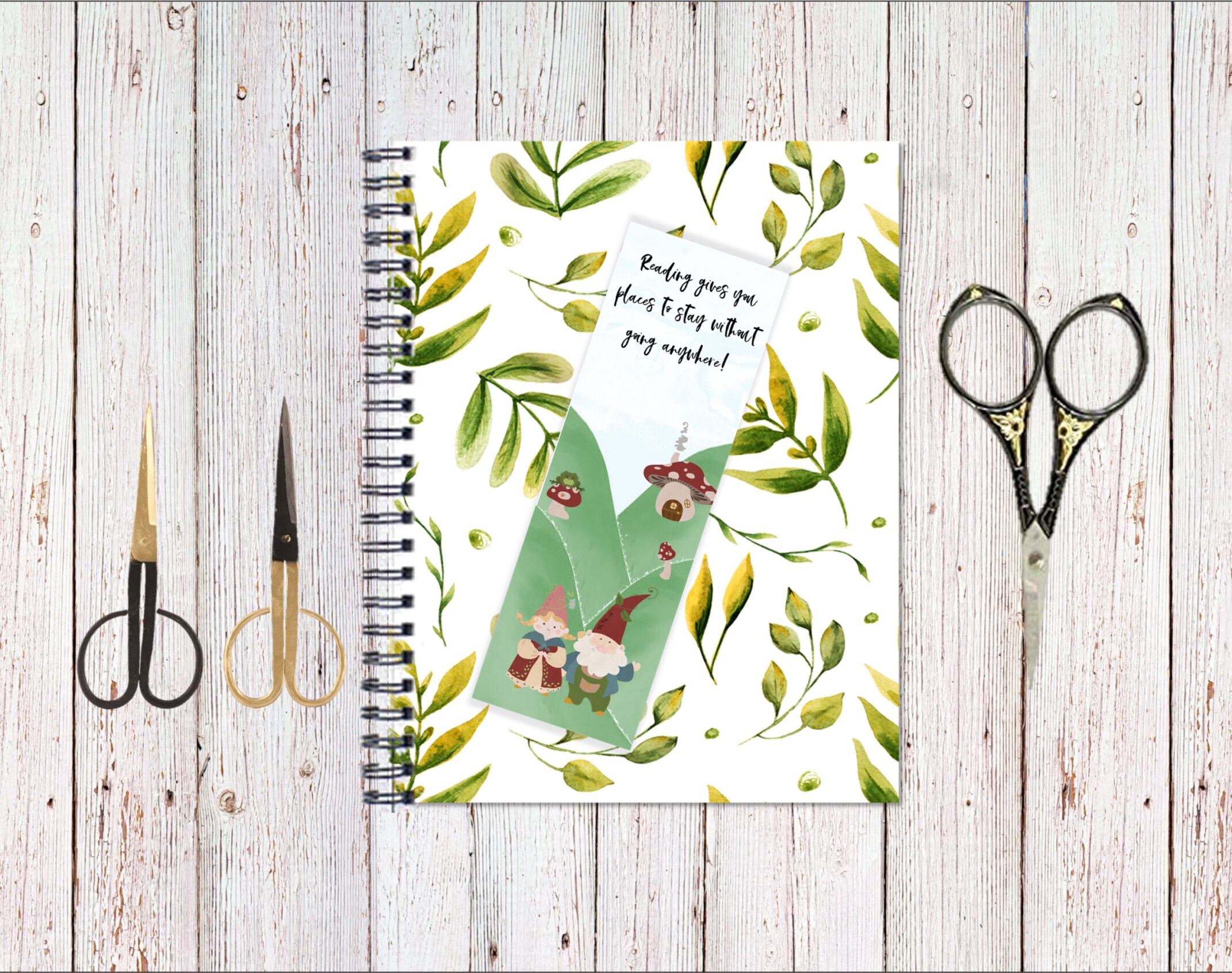 Printable Gnome Bookmarks Set of 4 - Etsy