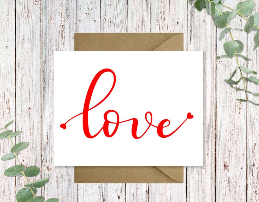Digital and Printable Love Card - Etsy