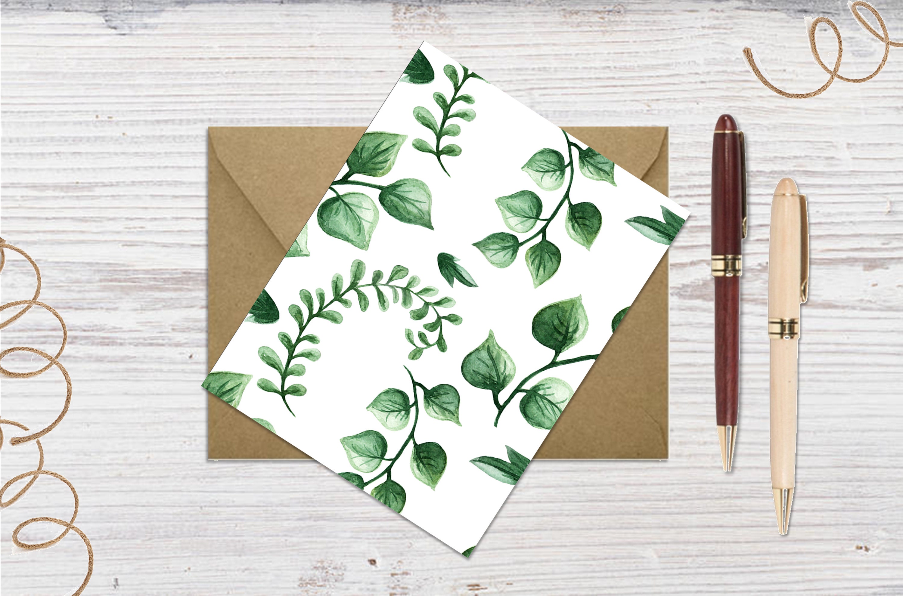 Printable Botanical Note Card - Etsy