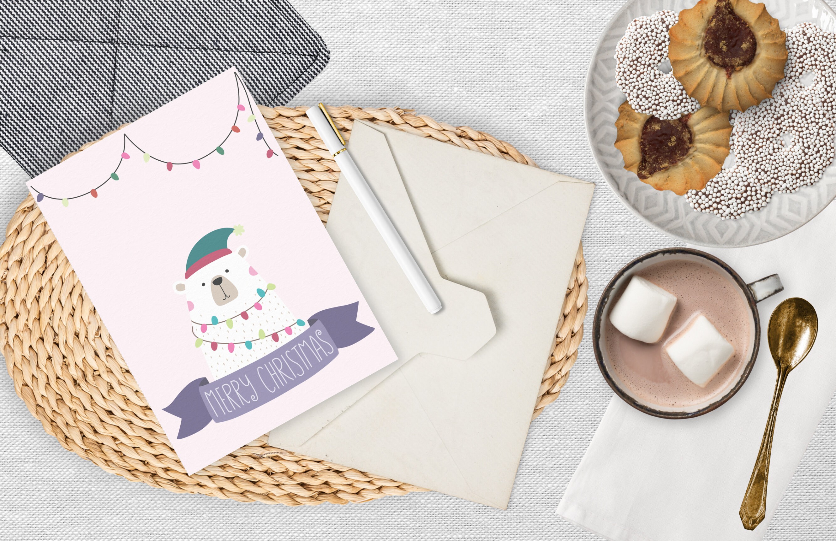 Set of 4 Fun Winter Animal Christmas Tree Cards Printable - Etsy