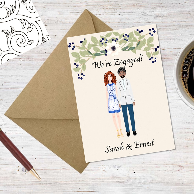 Diy Engagement Card - Etsy