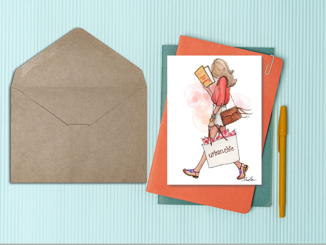 Downloadable Summer Card, Printable Blank Digital Card, Print at Home ...