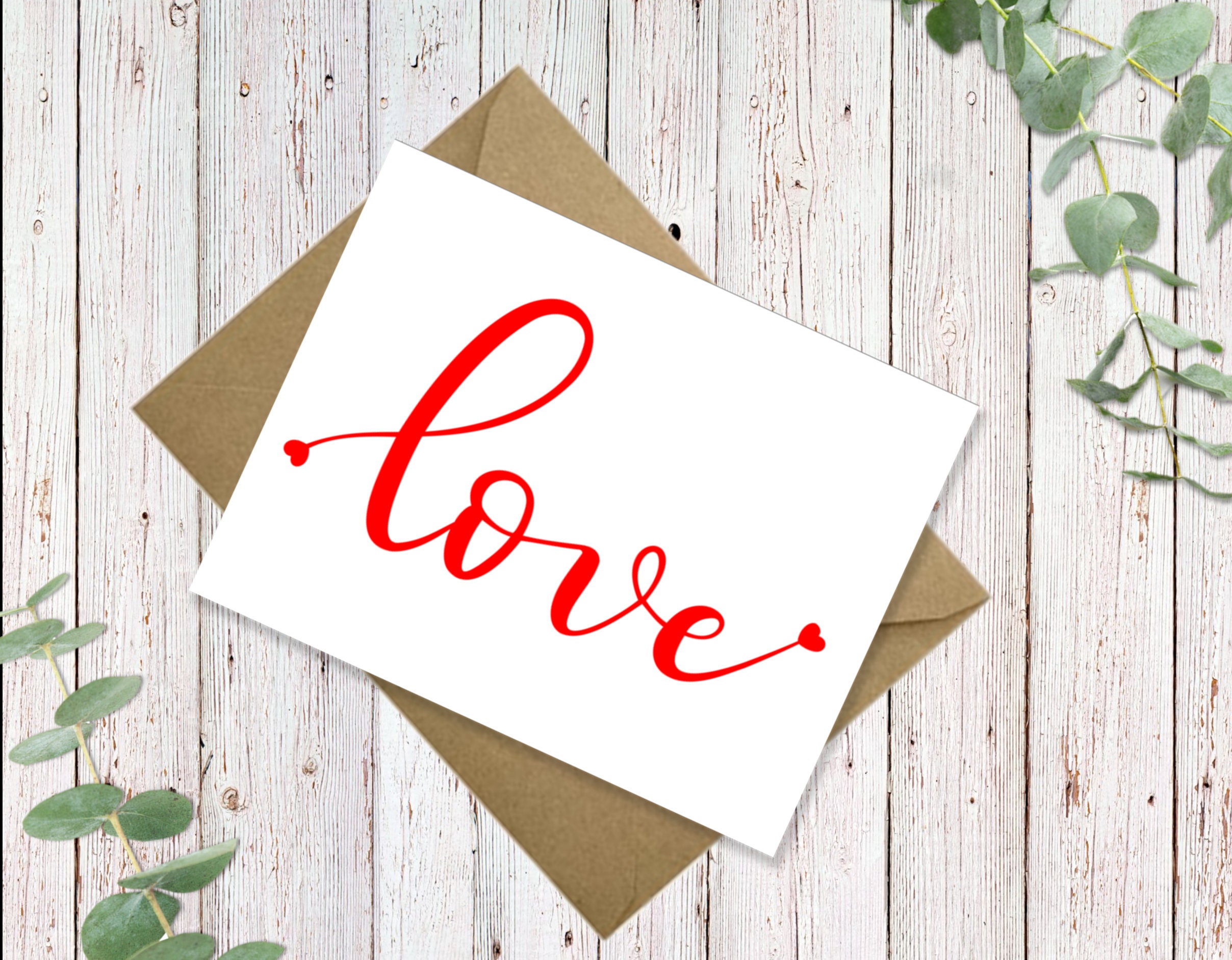 Digital and Printable Love Card - Etsy