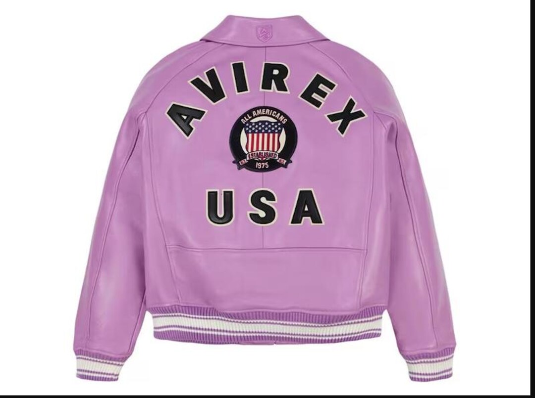 AVIREX USA Edition Icon Jacket Purple Bomber Jacket Men's ...