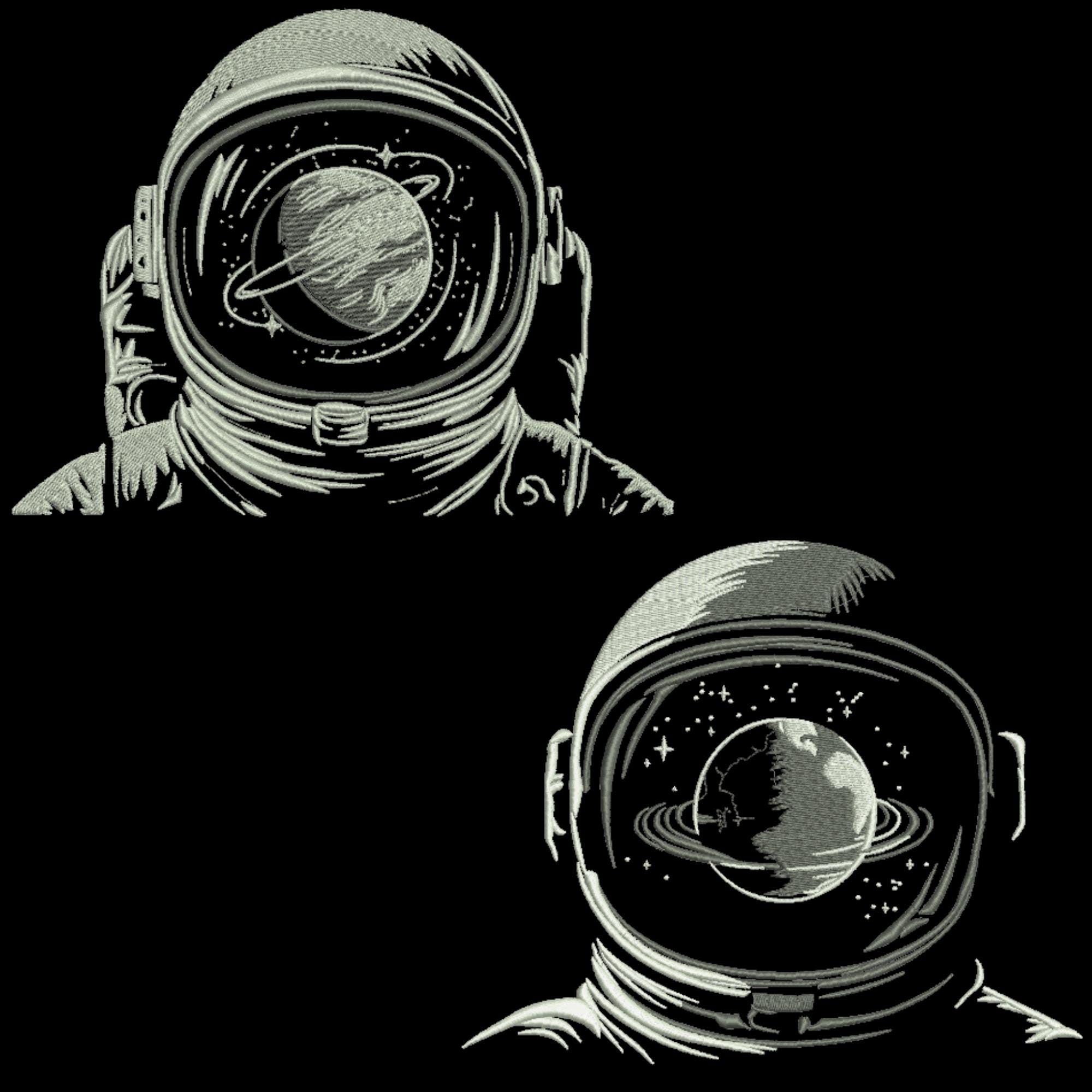 Astronaut Embroidery Design, Space Embroidery, Flying Astronaut ...