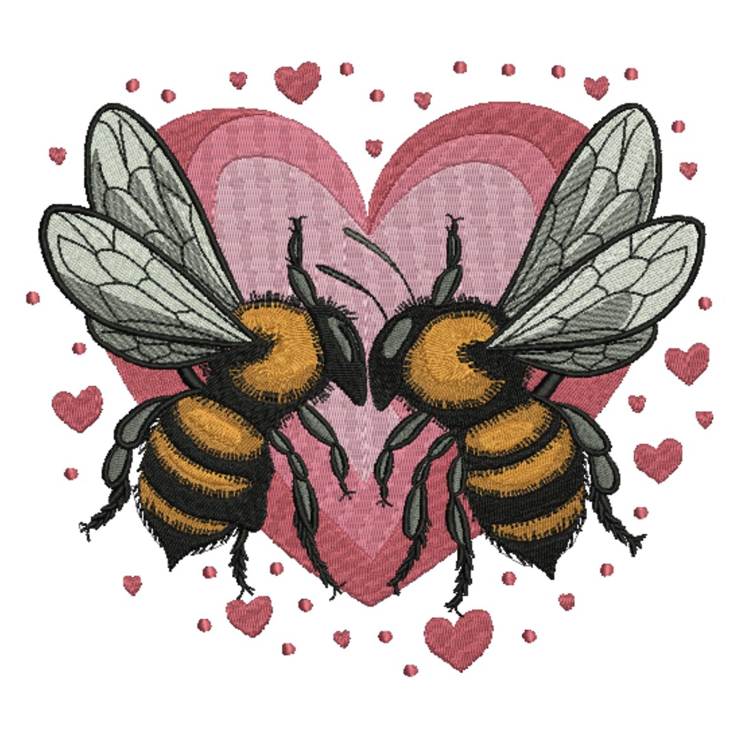 Bee Embroidery Design, Love Bee Embroidery, Queen Bee Embroidery ...