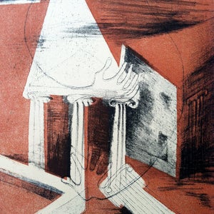 Vintage Abstract Screen Print by Barbara Lekberg - Etsy