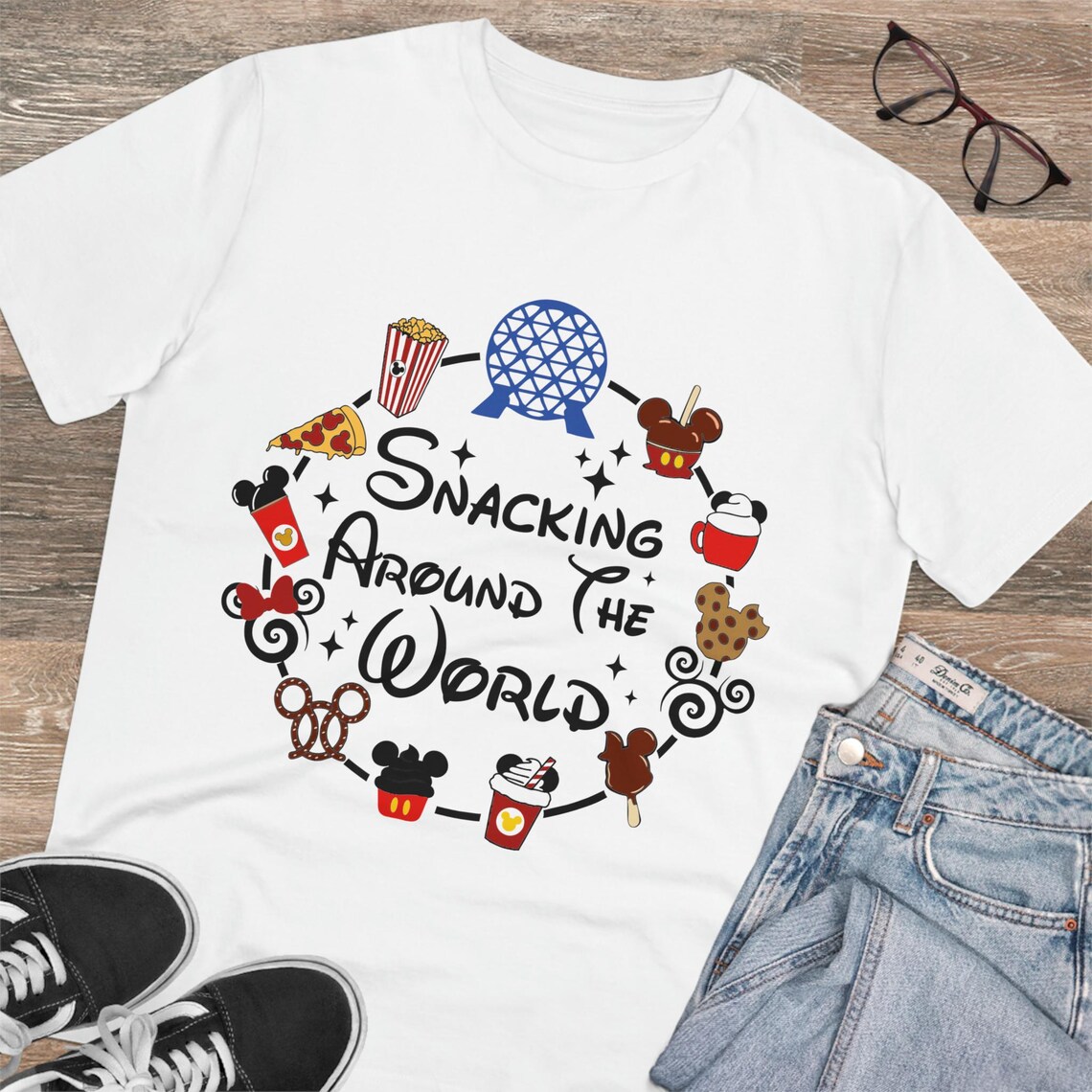 Snacking Around the World SVG PNG: Food Vacation Design - Etsy
