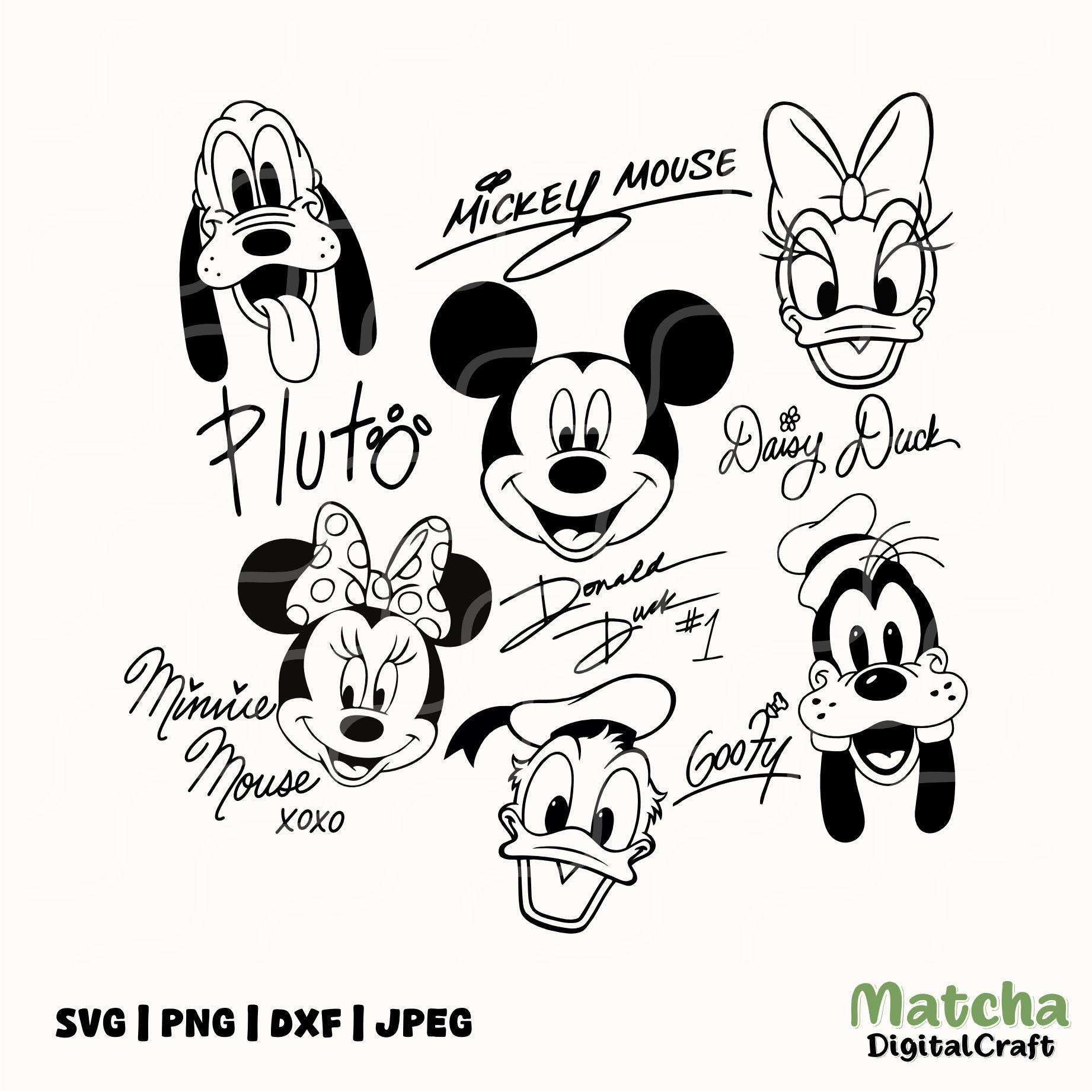 Mickey and Friends SVG PNG DXF: Family Vacation Design (digital ...