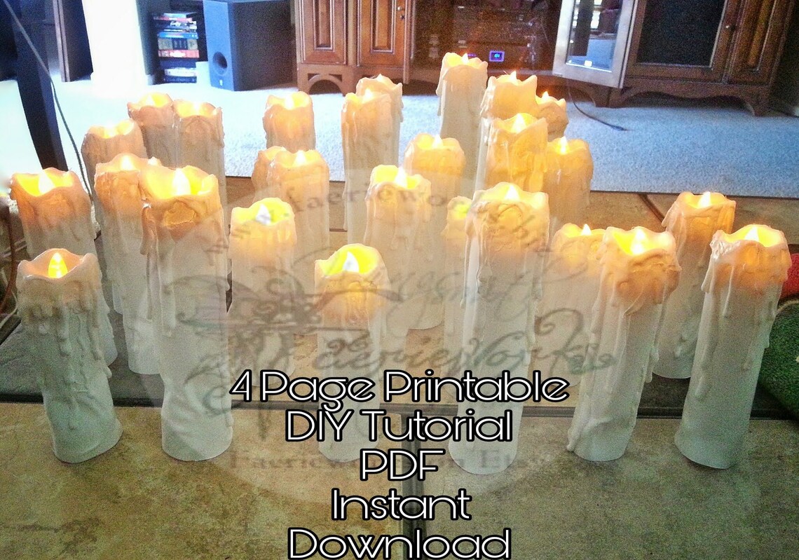 DIY Tutorial PDF Floating Candle Tutorial DIY Faux Candles Realistic ...