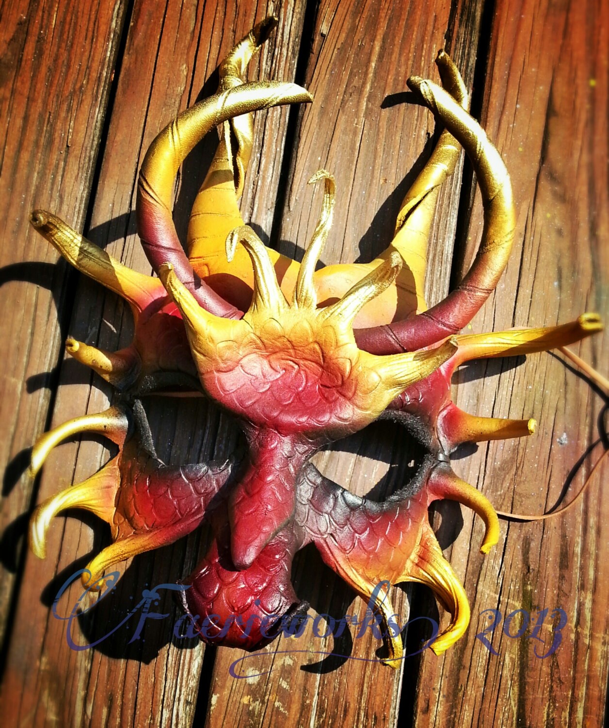Leather Dragon Mask Leather Fire Dragon Custom Order Any Color | Etsy