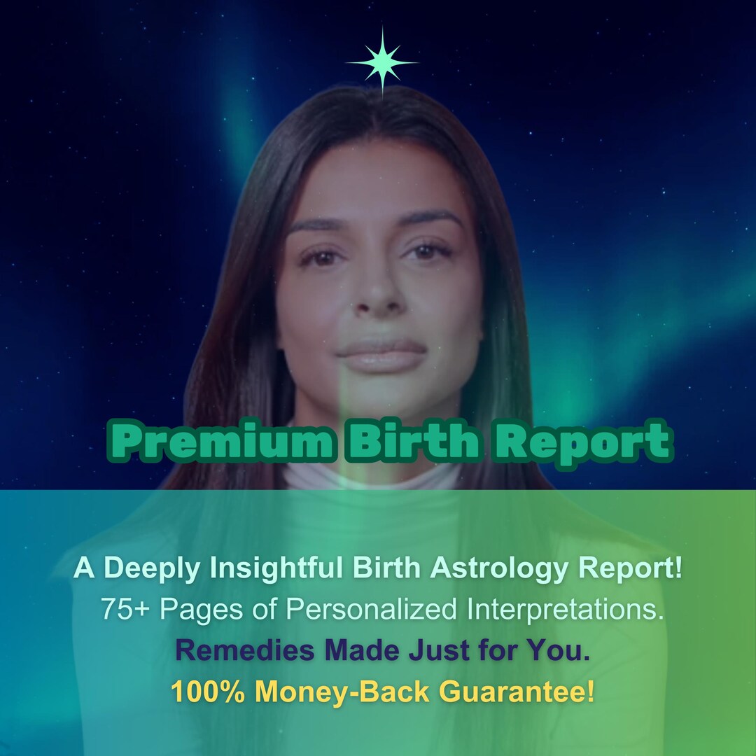Custom Birth Chart Reading Personalized Natal Astrolog 75 Page ...