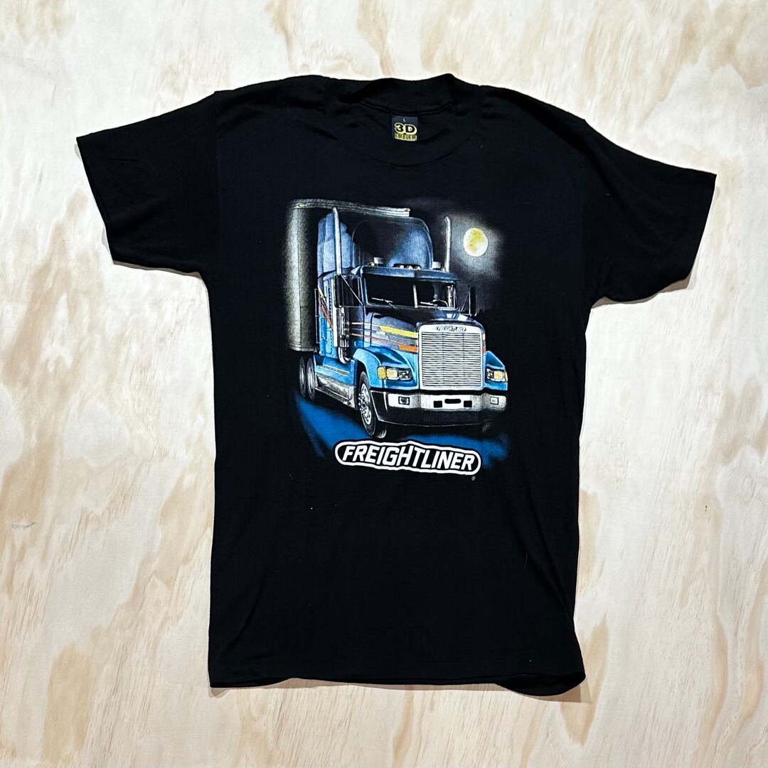 VTG 80's Freightliner 3D Emblem T-shirt - Etsy
