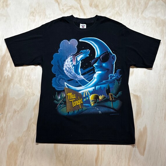 RARE VTG 80s McDonalds Mac Tonight Tshirt - Gem