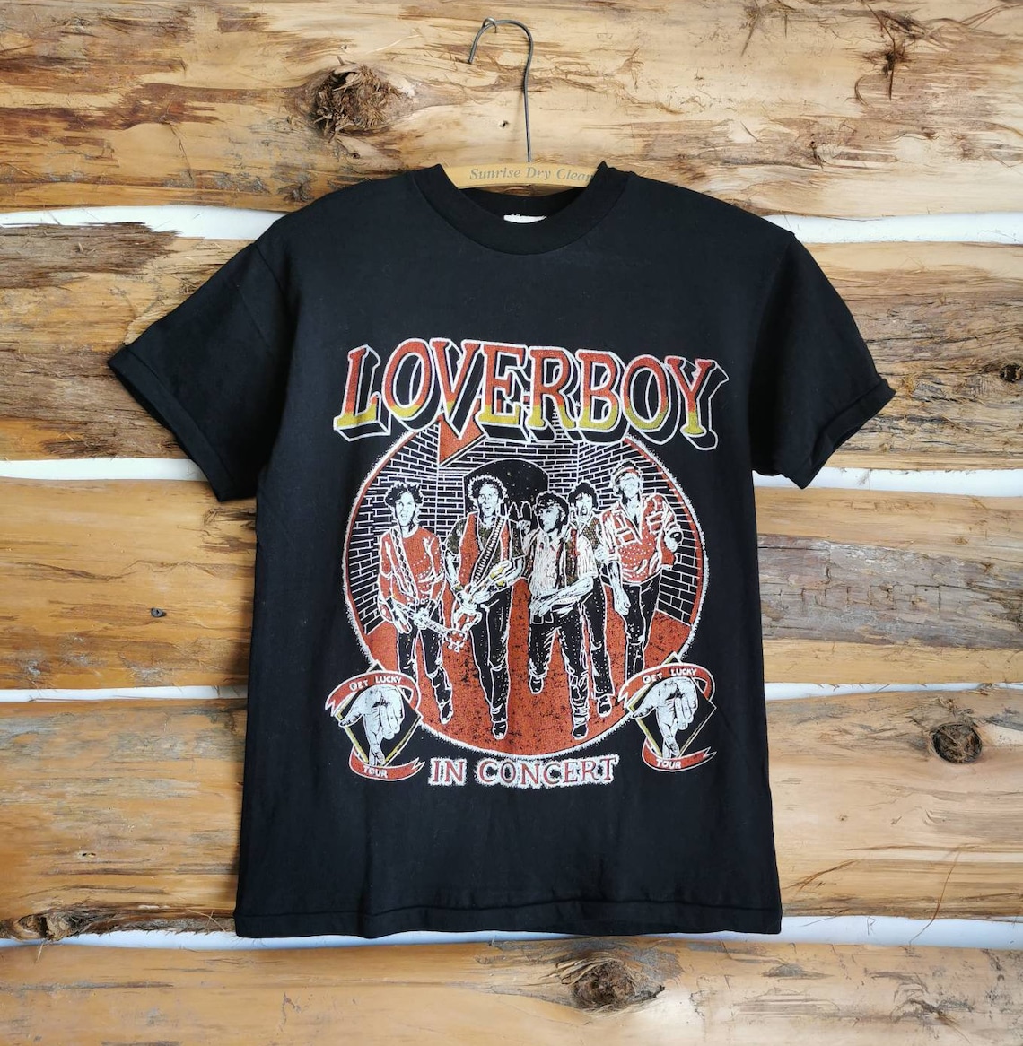 VTG 1980s RARE Loverboy Bootleg Tour T-Shirt Get Lucky Tour | Etsy