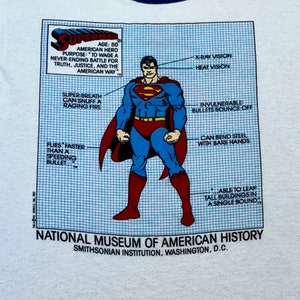 VTG 1987 Superman National Museum of American History T-shirt - Etsy
