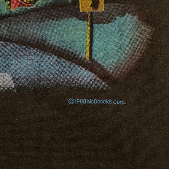 RARE VTG 80s McDonalds Mac Tonight Tshirt - Gem