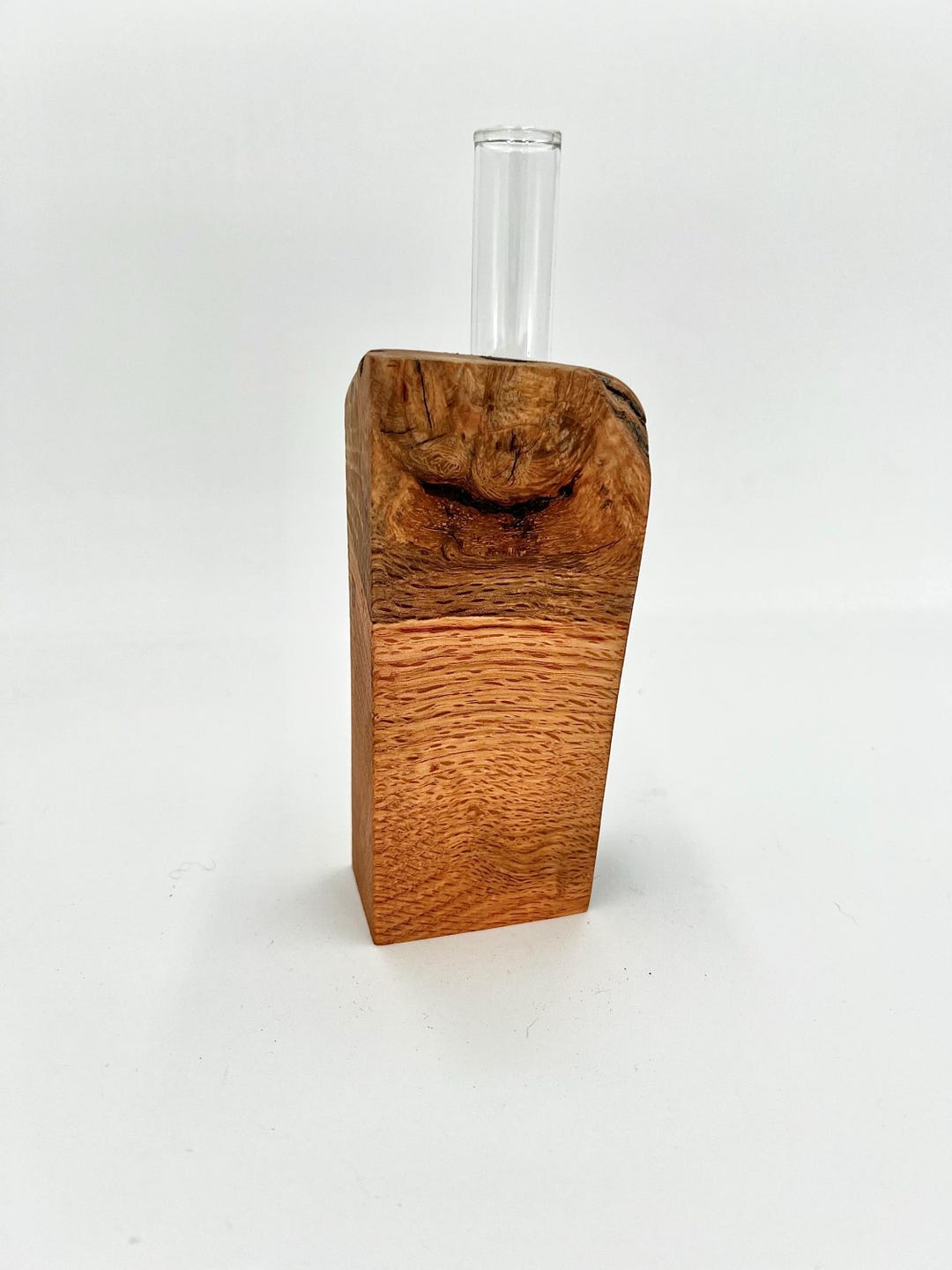 Modern Live Edge Hardwood Bud & Plant Propagation Vase - Indoor Plant Decor - Unique Gift for ...