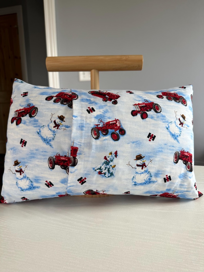 Farmall Tractor Pillow With Removable Washable Cotton Cover, 12" X 16 ...
