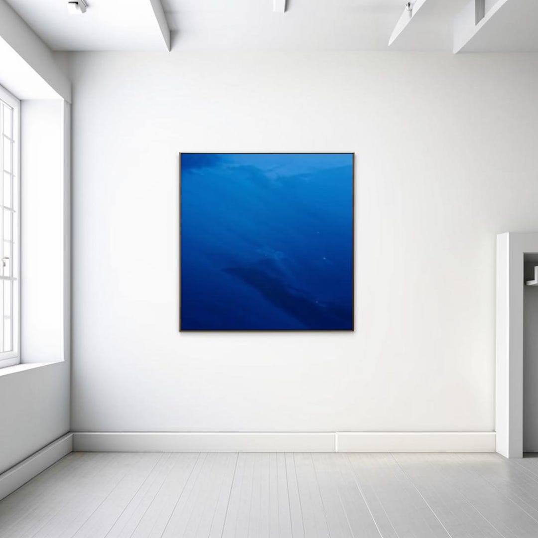 Blue Square - the Art of Minimalism for Your Interior - Etsy