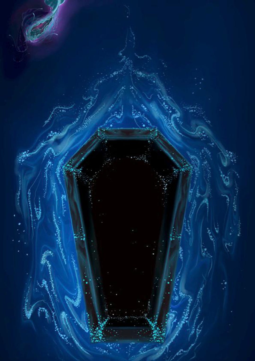 Coffin at Sea Digital Design Print - Etsy