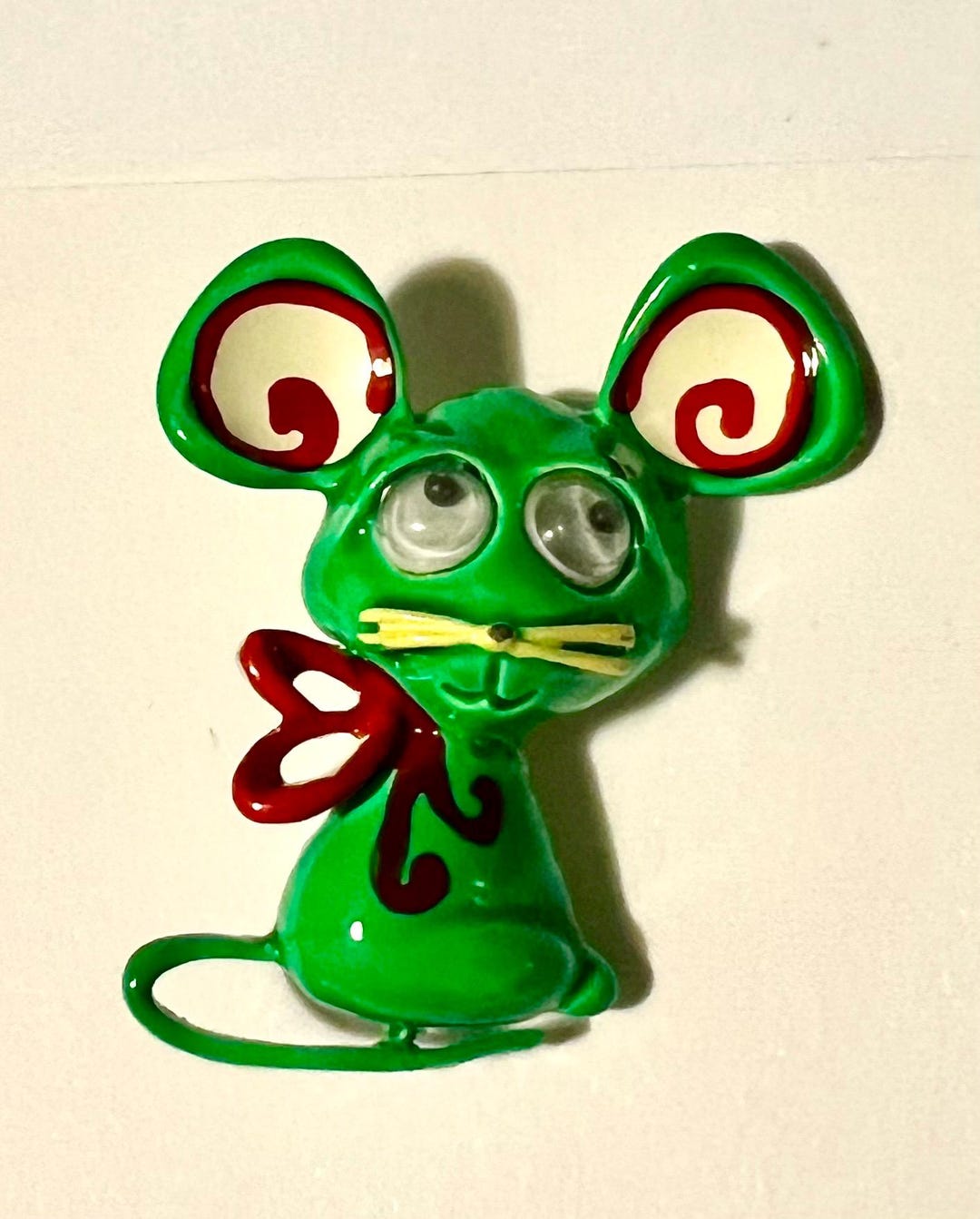1970s Mouse Pin With Wiggly Eyes - Etsy