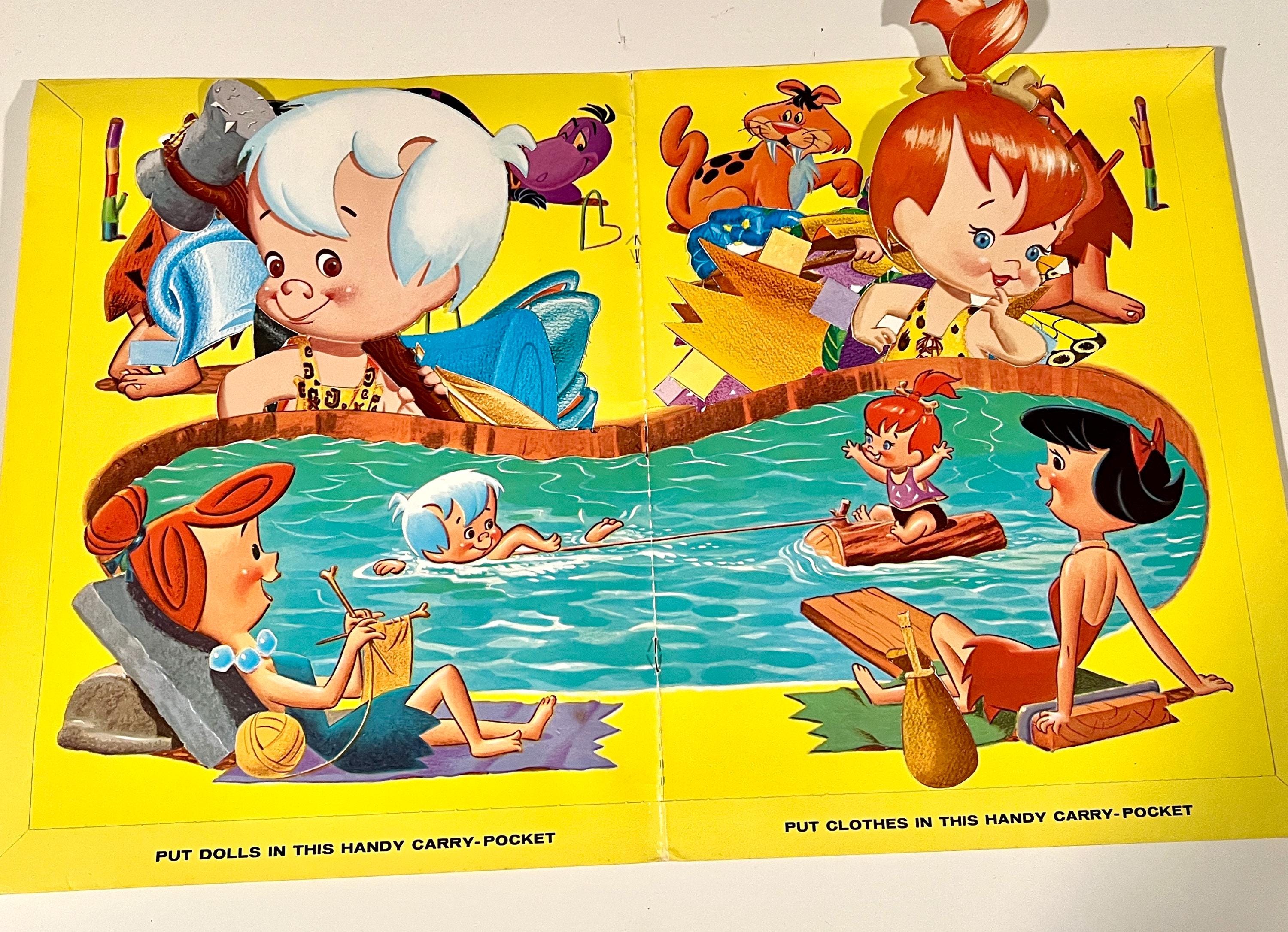 1966 Pebbles and Bam Bam Paper Dolls - Etsy