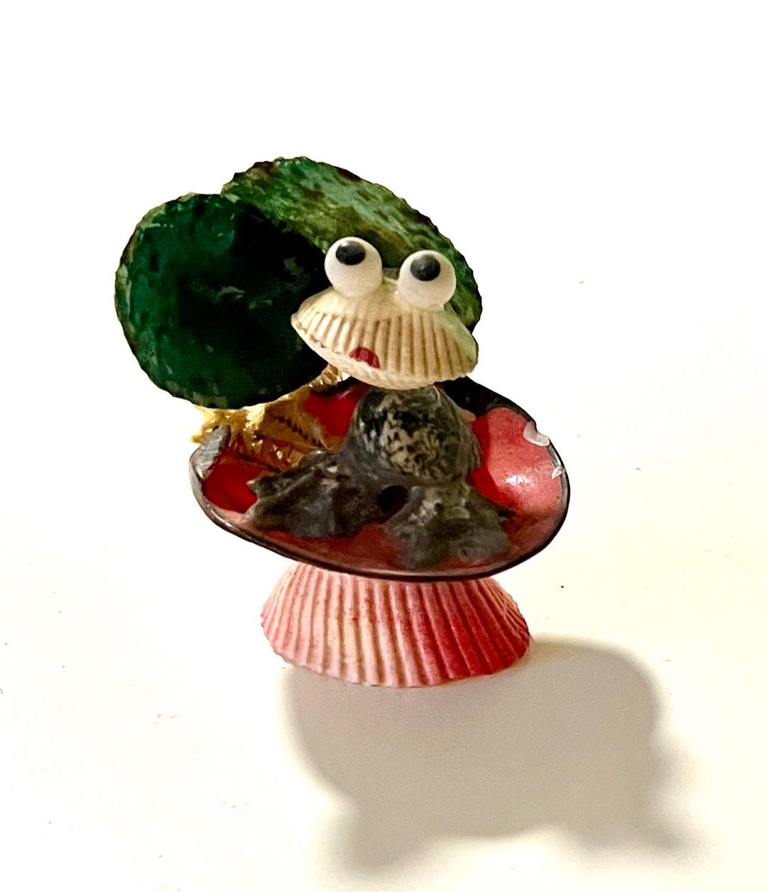 1970s Japanese Seashell Frog - Etsy