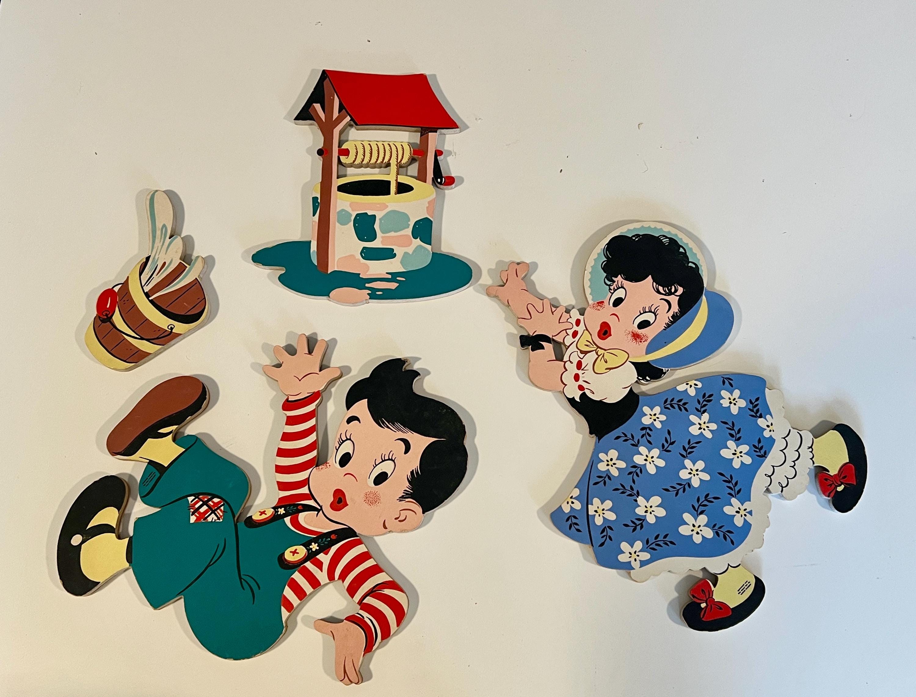 1950s Dolly Toy Co. Jack and Jill Wall Hanging - Etsy