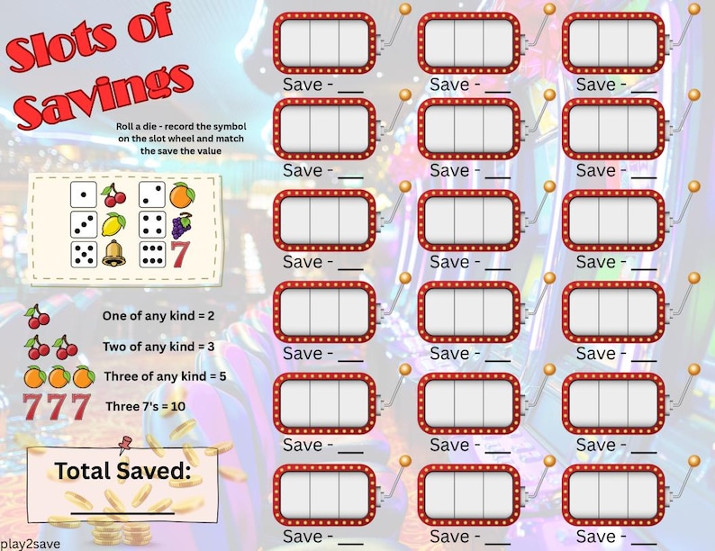 Full Page (A4) Dice Saving Challenge Game / Lower Budget / Mystery ...