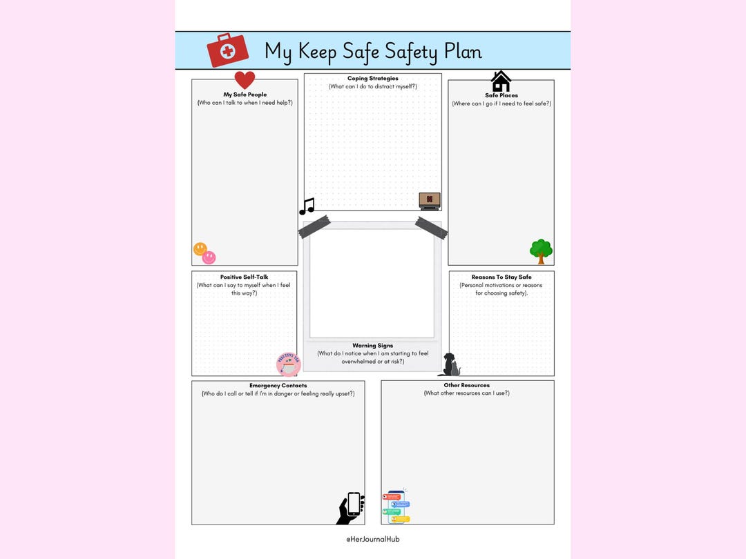 DIGITAL DOWNLOAD | PDF | Printable Keep Safe Safety Plan for Children ...