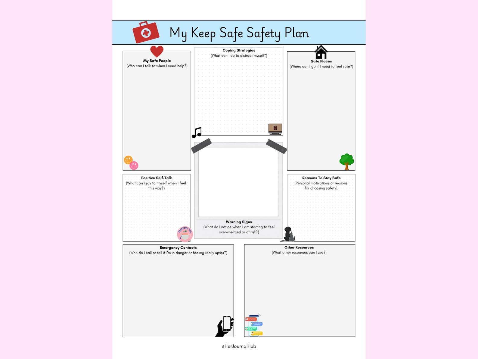 DIGITAL DOWNLOAD | PDF | Printable Keep Safe Safety Plan for Children ...