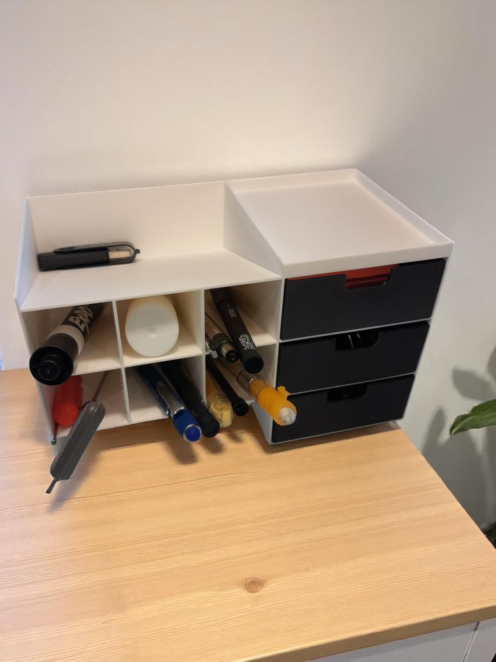 3-drawer Desk Organizer – Modular Office Storage | 3D Printed Drawer ...