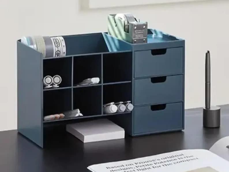Modern Modular Desk Organizer – 3-drawer System - Etsy