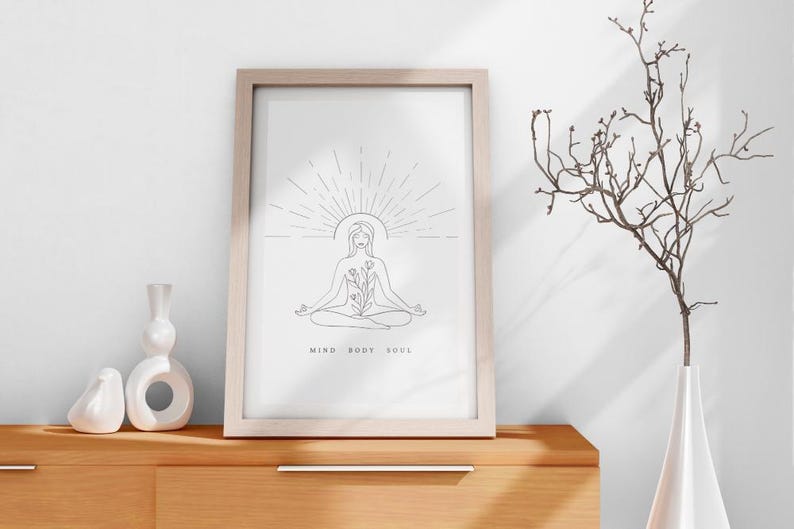 Spiritual Wall Art | Mind Body Soul Goddess | Perfect for Calm Spaces ...