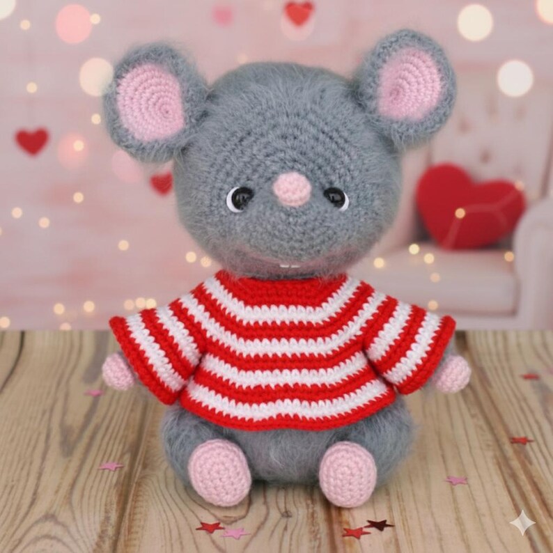 Crochet Mouse Couple PDF Pattern, Valentine's Amigurumi Toy (digital ...
