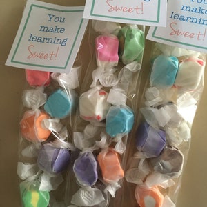 Printable- PDF- You Make Learning Sweet Tag - Teacher Appreciation Idea ...
