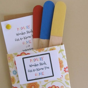 Printable- PDF- LDS Primary Wooden Stick Game- Get-to-know-you Activity ...